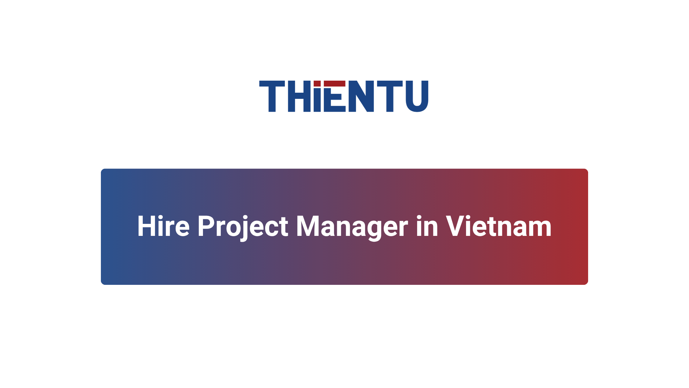 Hire Project Manager in Vietnam | Offshore Staffing by THIENTU BPO